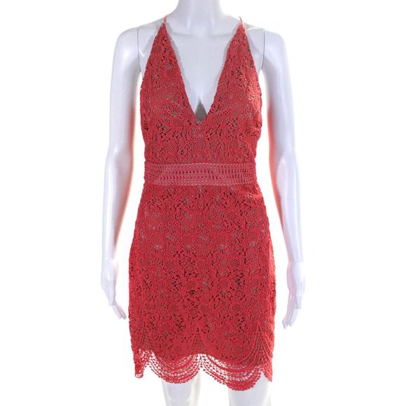Stylestalker | Dresses | Style Stalker Womens Lace Overlay Scalloped ...